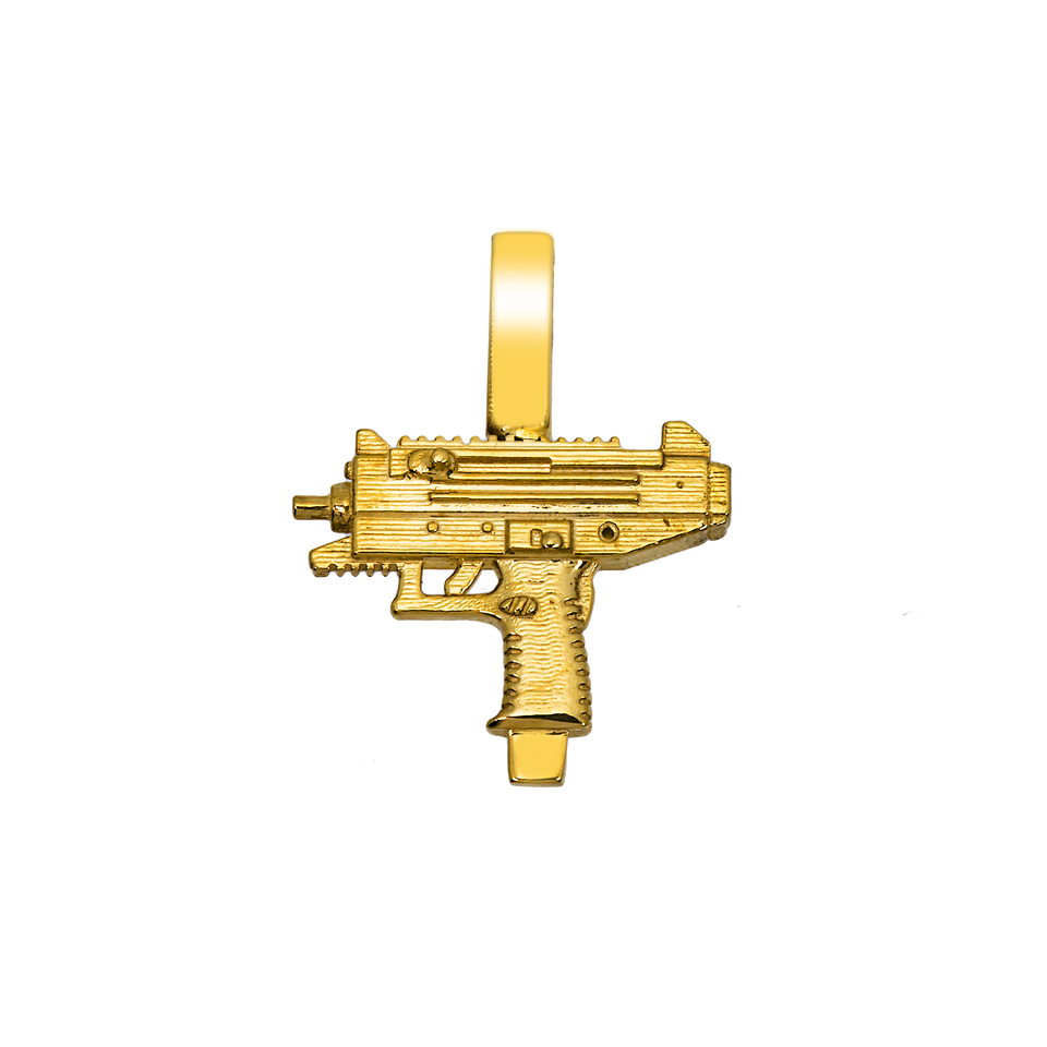 14k Yellow Gold Uzi Pendant – Avianne Jewelers