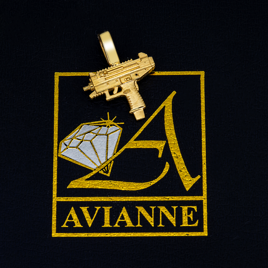 14k Yellow Gold Uzi Pendant – Avianne Jewelers