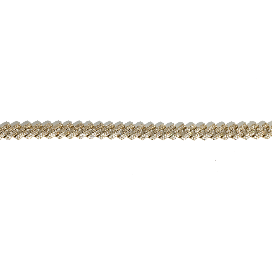 10k Gold CZ Cuban Chain 11 Ctw 9mm – Avianne Jewelers