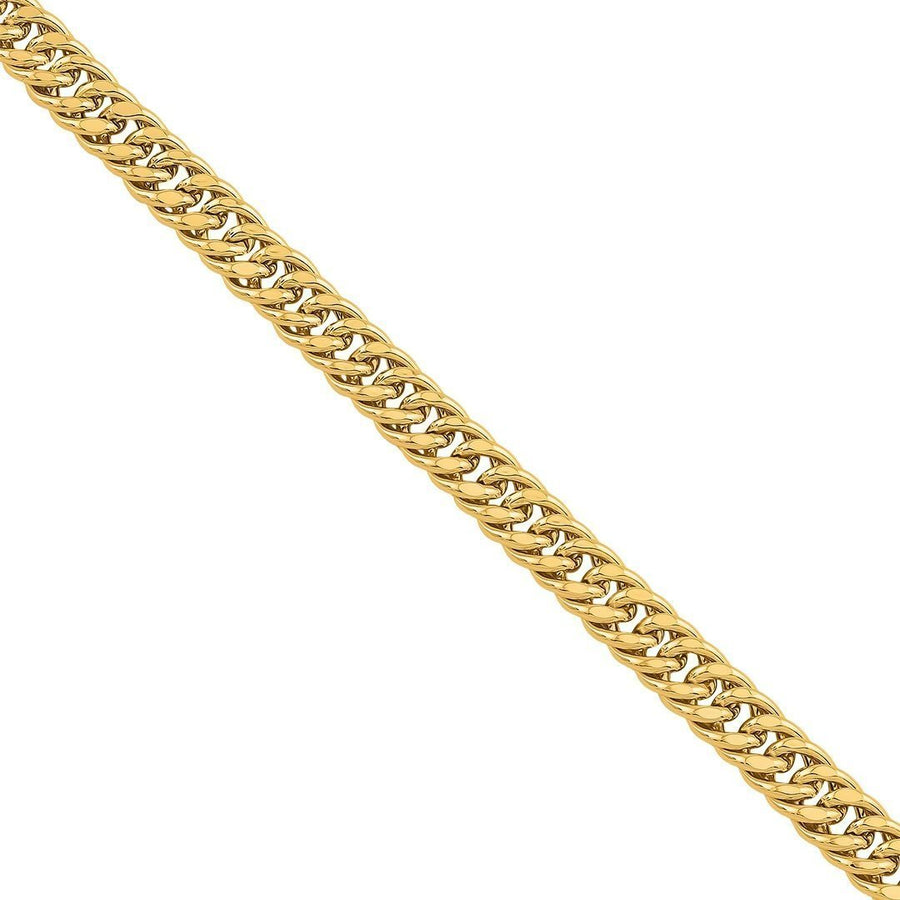 10k Yellow Gold Hollow Double Link Cuban Chain 7 mm – Avianne Jewelers
