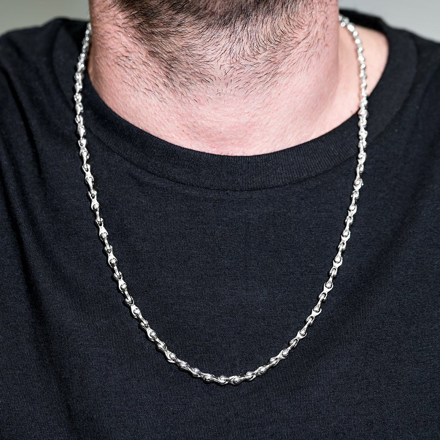 14k White Gold Drip Link Chain 5 mm – Avianne Jewelers