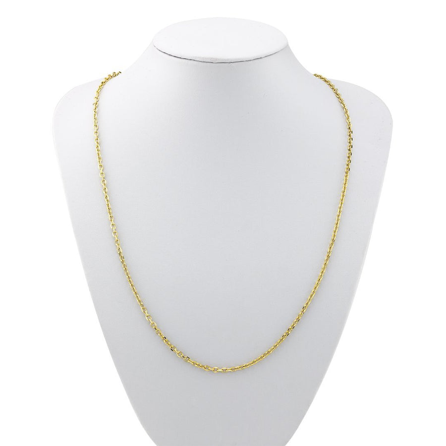 14k Yellow Gold Cable Link Chain 3 mm – Avianne Jewelers