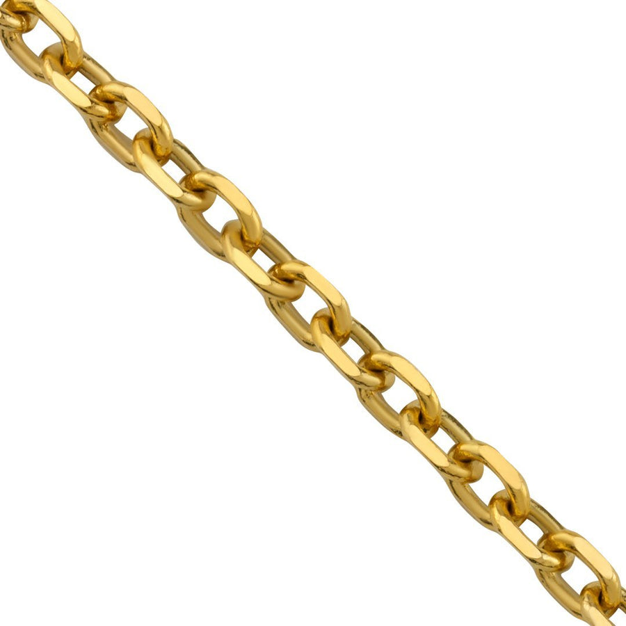 14k Yellow Gold Cable Link Chain 3 mm – Avianne Jewelers