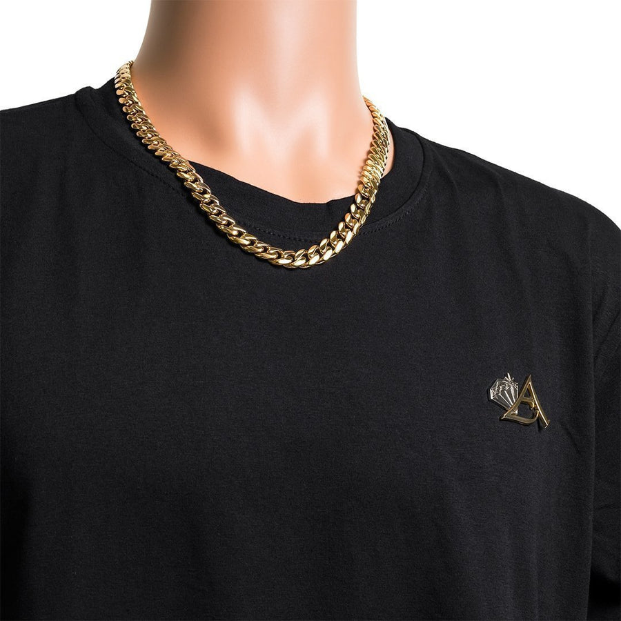 18k Yellow Gold Solid Cuban Link Chain 10.5 mm – Avianne Jewelers