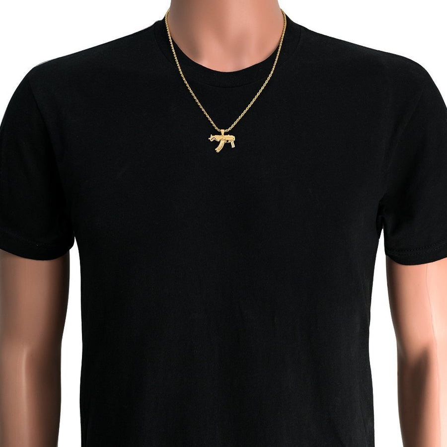 14k Yellow Gold Micro Draco AK47 Pistol Pendant – Avianne Jewelers