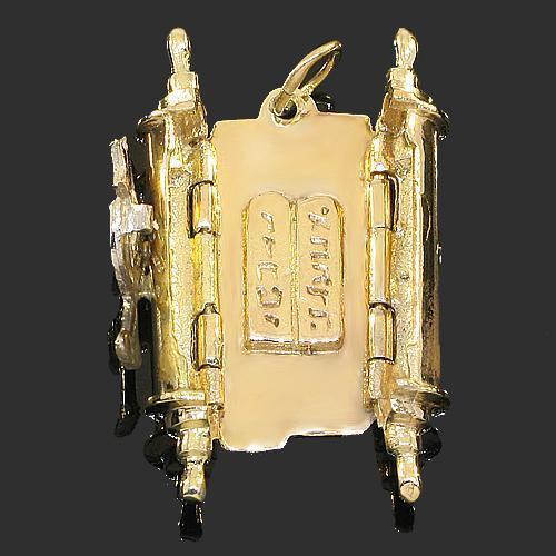 14K Yellow Solid Gold Torah Pendant – Avianne Jewelers