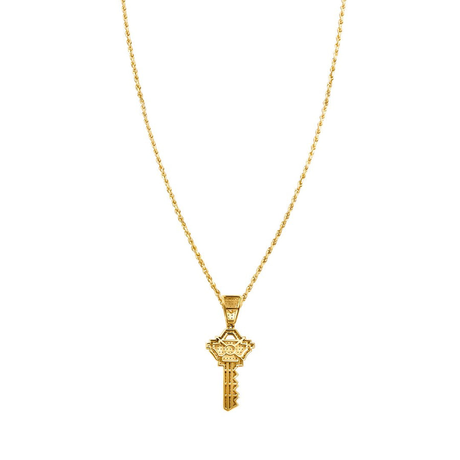 10k Gold Key Pendant 0.4 Ctw – Avianne Jewelers