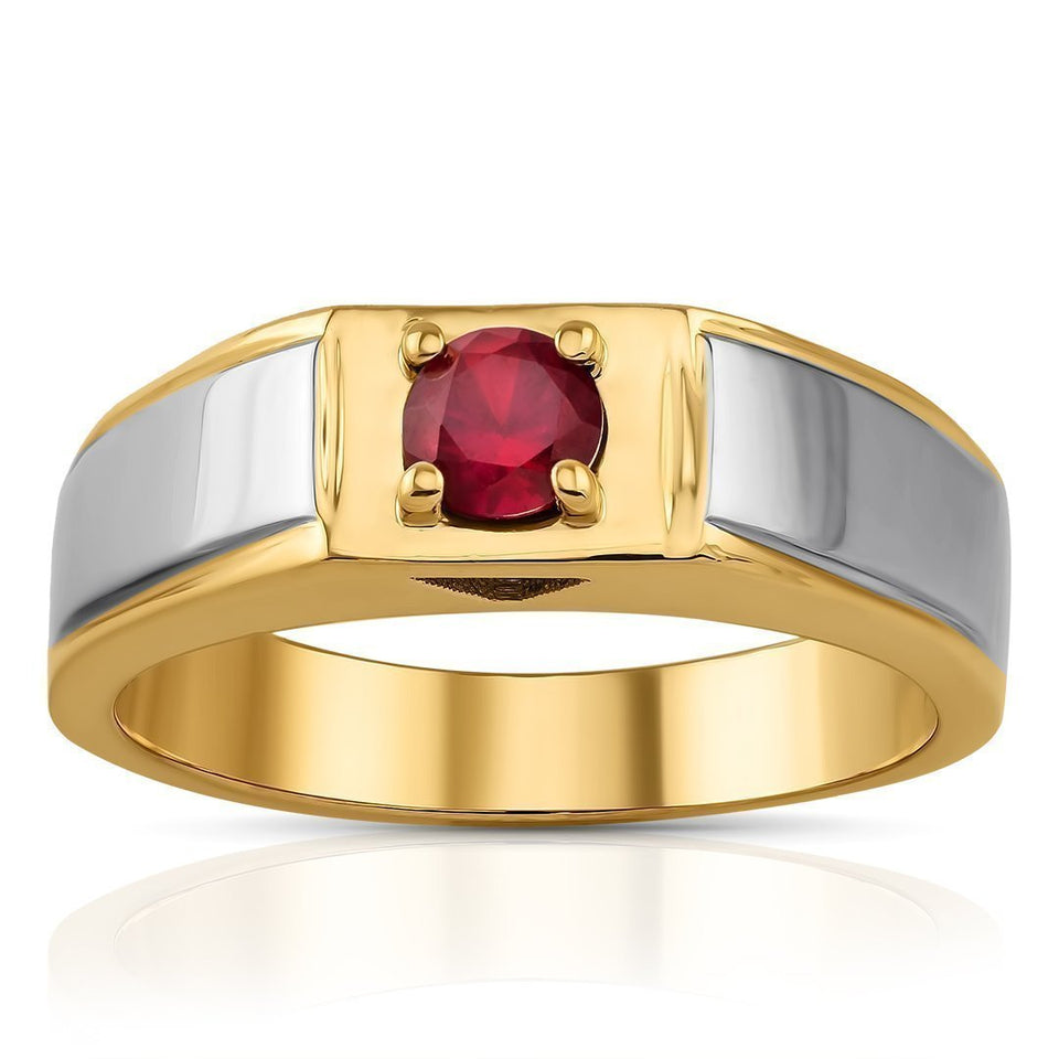 14k Yellow Semi-Pressure Ruby Ring – Avianne Jewelers