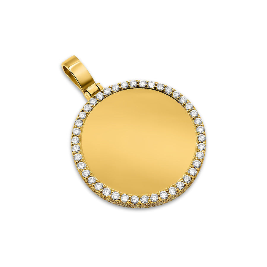 14K Yellow Gold Round Memory Pendant 9.91ctw – Avianne Jewelers